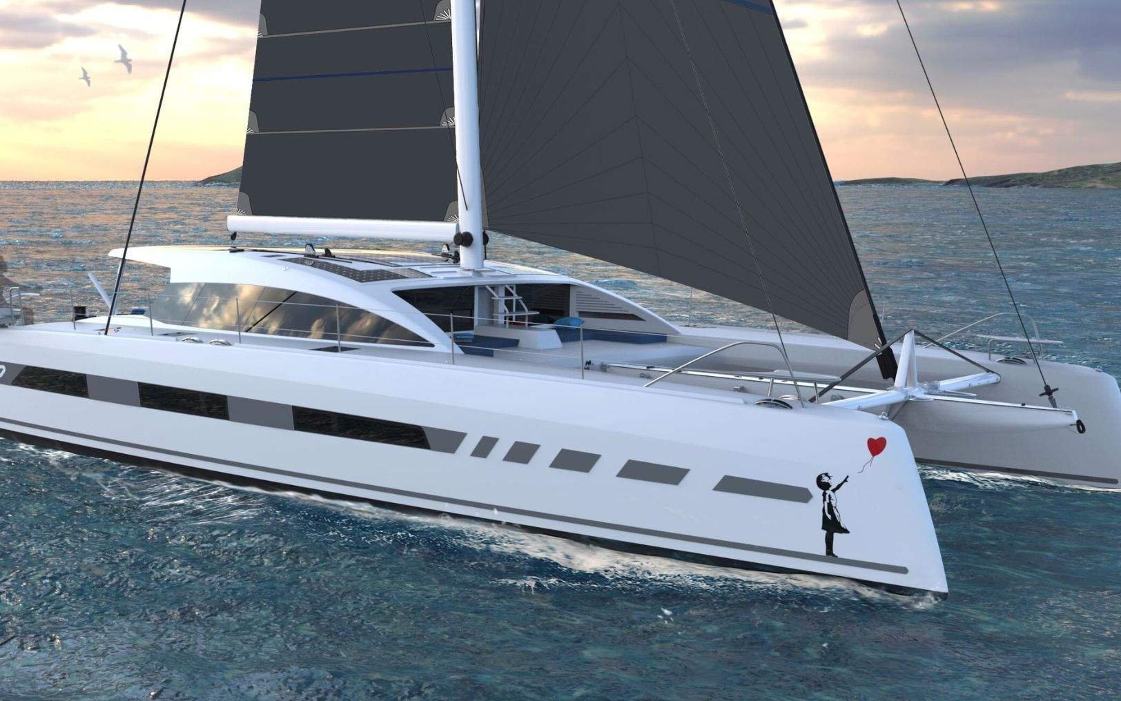 S/Cat Catamaran à voile 2023 Trimarine VPLP design 21m GP70 CATCH ME ...